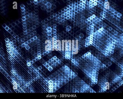 Three-dimensional 3D fractal texture. Computer generated abstract ...