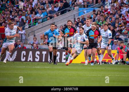 Tomos Williams of the British and Irish Lions during a press conference ...