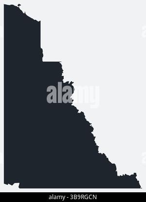 Yukon Territory outline map Stock Vector Image & Art - Alamy