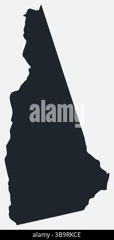 New Hampshire map outline vector illustration Stock Vector Image & Art ...