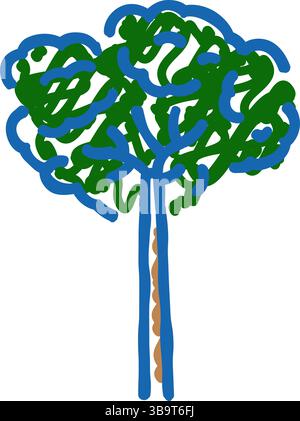 brazil nut tree icon doodle illustration Stock Vector Image & Art - Alamy
