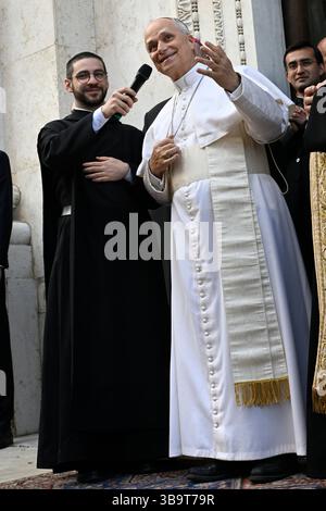 Vatican City State, Vatikanstadt. 10th May, 2025. Pope Leo XIV, Surprise visit to the sanctuary ...