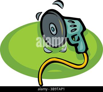 Screw icon black color in round circle vector illustration Stock Vector ...