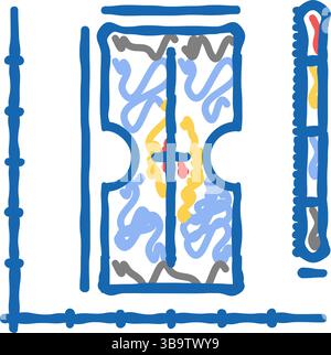 finite element analysis mechanical engineer color icon vector. finite ...