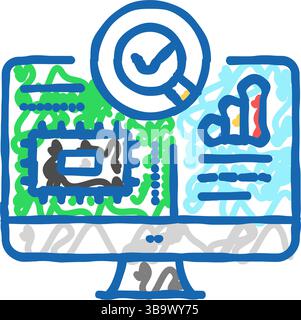 Hand drawn Color calibration vector illustration Stock Vector Image ...