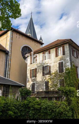 Medieval City Annecy in French Alps in winter, France Stock Photo - Alamy