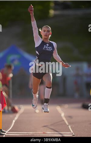 Transgender athlete AB Hernandez of Jurupa Valley poses with gold medal ...