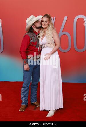 Ian Munsick, Caroline Rudolph attend the 60th Academy of Country Music ...