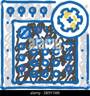 avionics testing aircraft icon doodle illustration Stock Vector Image ...