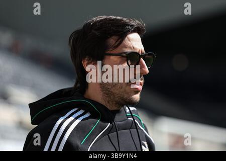 Sandro Tonali Of Newcastle United Arrives during the Newcastle United v ...