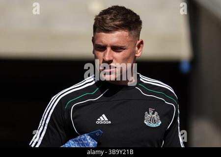 Harvey Barnes of Newcastle United arrives ahead of the Emirates FA Cup ...