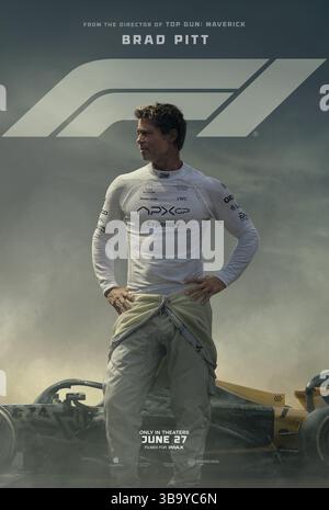 F1, poster, Brad Pitt, 2025. © Warner Bros. / Courtesy Everett ...