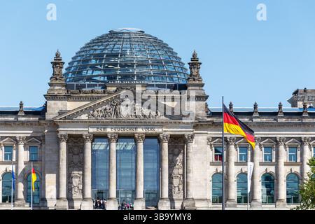 Berlin, Germany - May 6, 2025 - The Reichstag Building during the ...