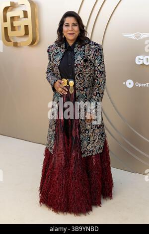 Nisha Ganatra attends the arrivals of the 2025 Gold Gala at The Music ...