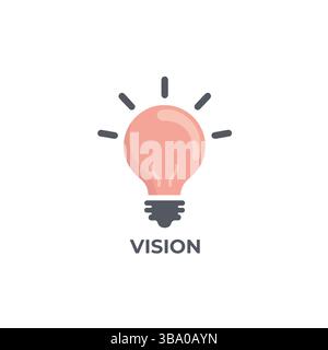 Vision icon. Simple illustration of vision vector icons set color ...