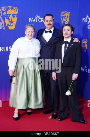 Ryan Sampson attending the 2025 BAFTA Television Awards with P&O ...