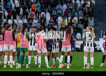 Sara Gama greets the fans as she leaves the pitch for her farewell to ...