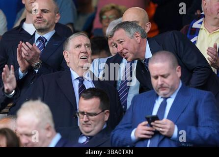 Rangers director Douglas Park (left), Rangers CEO Patrick Stewart ...