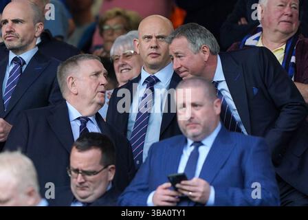 Rangers CEO Patrick Stewart (centre, left) and Rangers Chairman Andrew ...