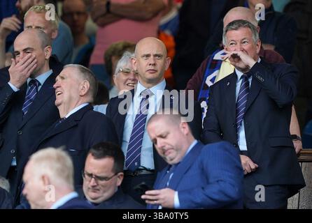 Rangers CEO Patrick Stewart (centre, left) and Rangers Chairman Andrew ...