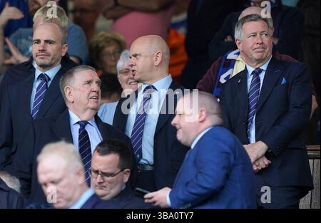 Rangers CEO Patrick Stewart (centre, left) and Rangers Chairman Andrew ...