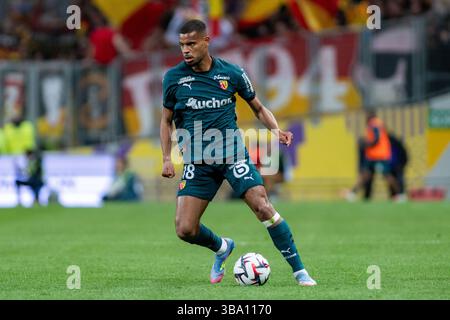 Andy Diouf of Lens during the French championship Ligue 1 football ...