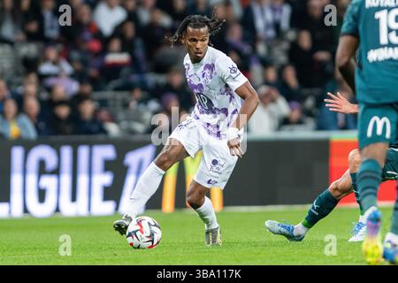 Yann Gboho of Toulouse during the French championship Ligue 1 football ...
