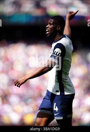 Tottenham Hotspur's Kevin Danso during a training session at the ...