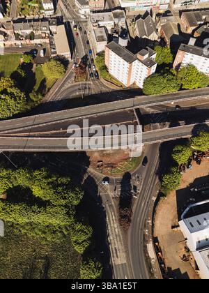 Gateshead UK: 10th May 2025: Gateshead City Centre skyline. Sunny day ...