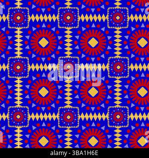 Mexican background - multi-colored Latin American diamond pattern Stock ...