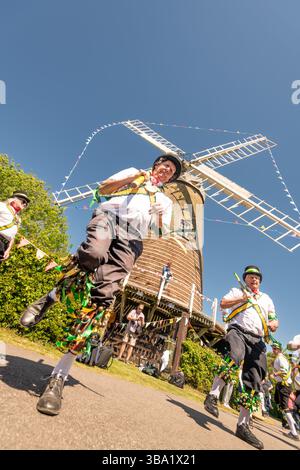 Polegate, East Sussex, UK. 11th May, 2025. The Longman Morris Dancers ...