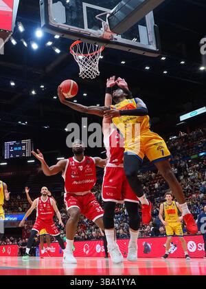 Sacar Anim (Givova Scafati) during EA7 Emporio Armani Milano vs Givova ...