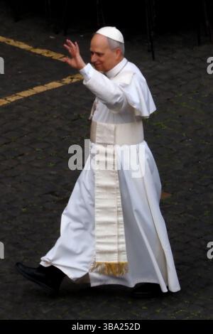 Caserta, Italy. 11th May, 2025. Robert Francis Prevost "Pope Leone XIV ...