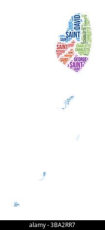 Flag of Saint Vincent and the Grenadines. Vincentian national banner ...