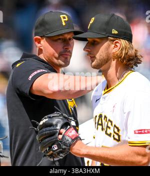 Pittsburgh Pirates manager Don Kelly stands in the dugout before a ...