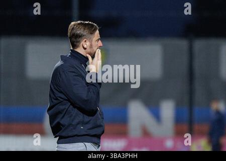Coach Lukasz Tomczyk of Polonia Bytom is seen during the BETCLIC 1 ...