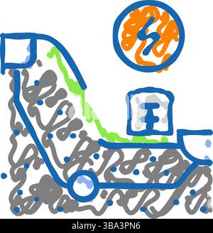 pumped hydro energy icon doodle illustration Stock Vector Image & Art ...