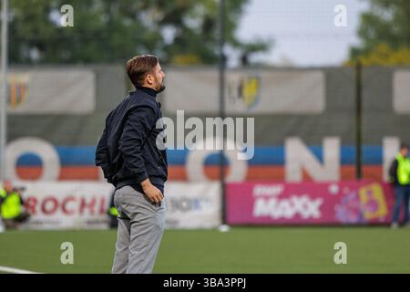 Coach Lukasz Tomczyk of Polonia Bytom is seen during the BETCLIC 1 ...