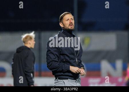 Coach Lukasz Tomczyk of Polonia Bytom is seen during the BETCLIC 1 ...