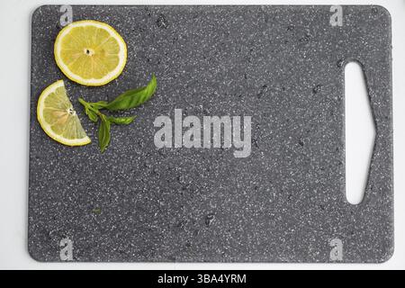 Perspective view of empty square plate on wooden background. Empty ...
