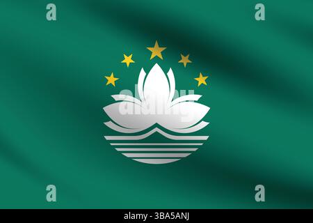 Flag of Macau. Macau flag official colors and proportion digital vector ...