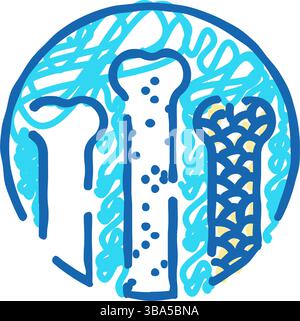 hip arthritis doodle icon hand drawn illustration Stock Vector Image ...