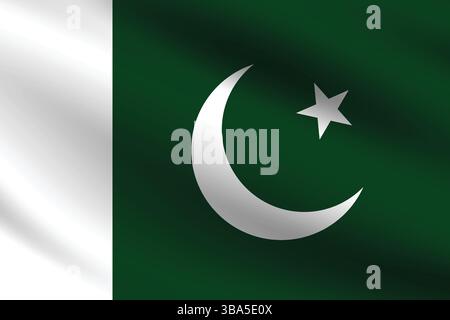 Flag of Pakistan. Pakistan flag official colors and proportion digital ...