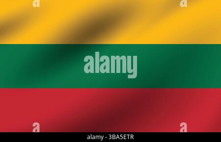 Flag of Lithuania. Lithuania flag official colors and proportion ...