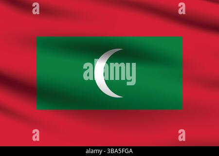 Flag of Maldives. Maldives flag official colors and proportion digital ...