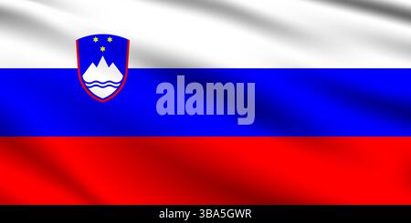 Flag of Slovenia. Slovenia flag official colors and proportion digital ...