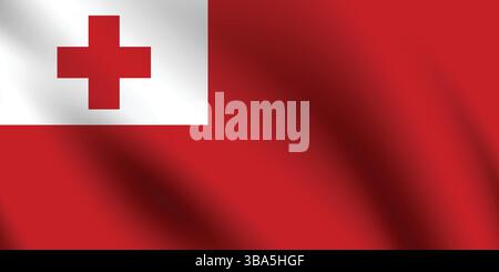 Flag of Tonga. Tonga flag official colors and proportion digital vector ...