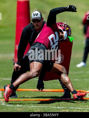Defensive back Gabe Taylor running drills at Rookie Camp at the ...