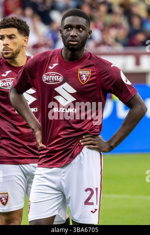 Ali Dembele of Torino Fc during warm up before the Coppa Italia Round ...