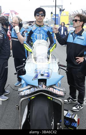 Ai Ogura of Japan and Trackhouse MotoGP Team seen during MotoGP GP7 ...